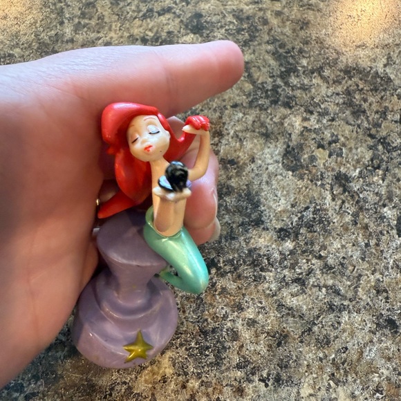 Disney | Toys | Disney Store Ariel On Rock Looking In Mirror Pvc Figure ...
